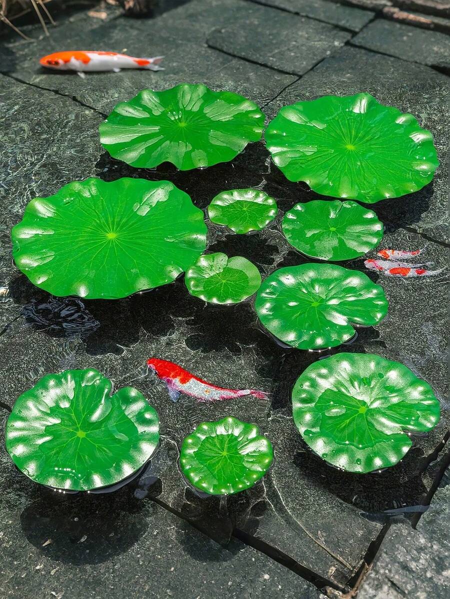 Artificial Lily Pads For Ponds, Realistic Floating Lily Pads Leaves ...