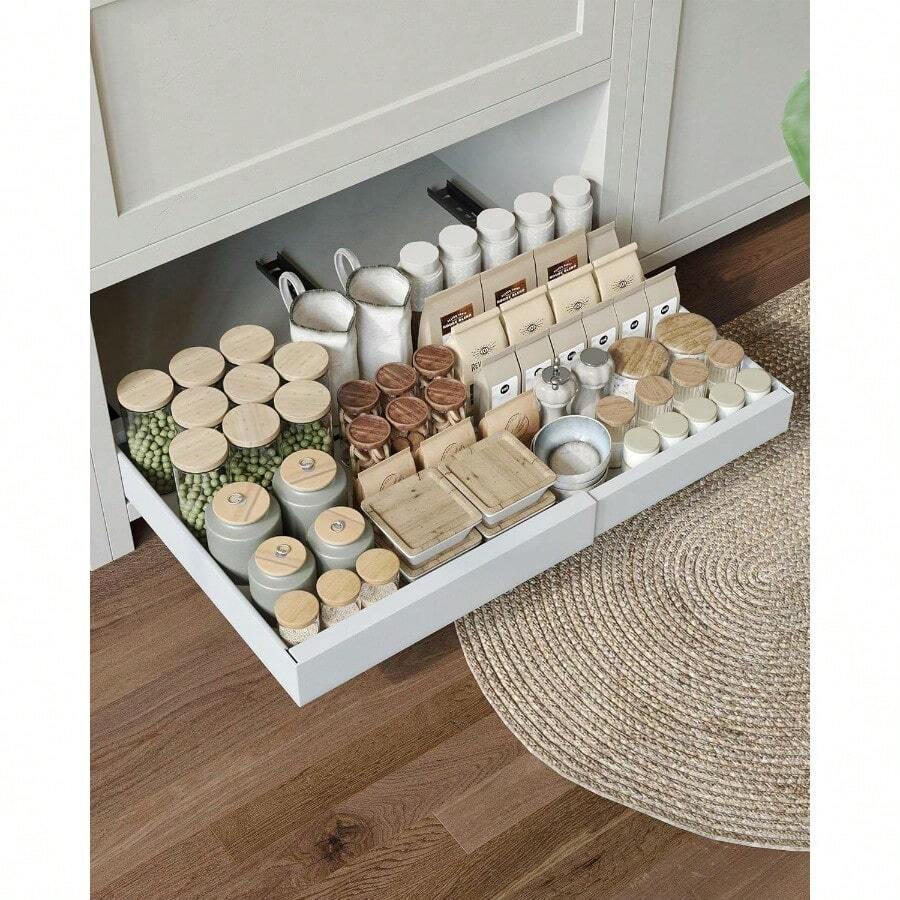 Extra Wide Large Pull Out Cabinet OrganiserSlide Out Drawers For ...
