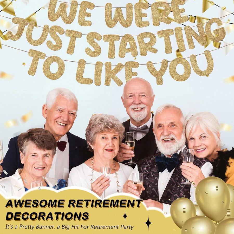 We Were Just Starting To Like You Banner Going Away Party Retirement ...