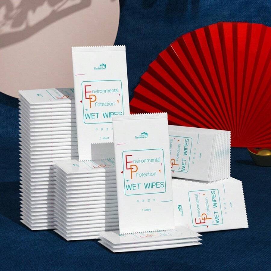 Fashion Theme Wet Wipes, Single Pack Wet Wipes, Individual Aviation Wet ...