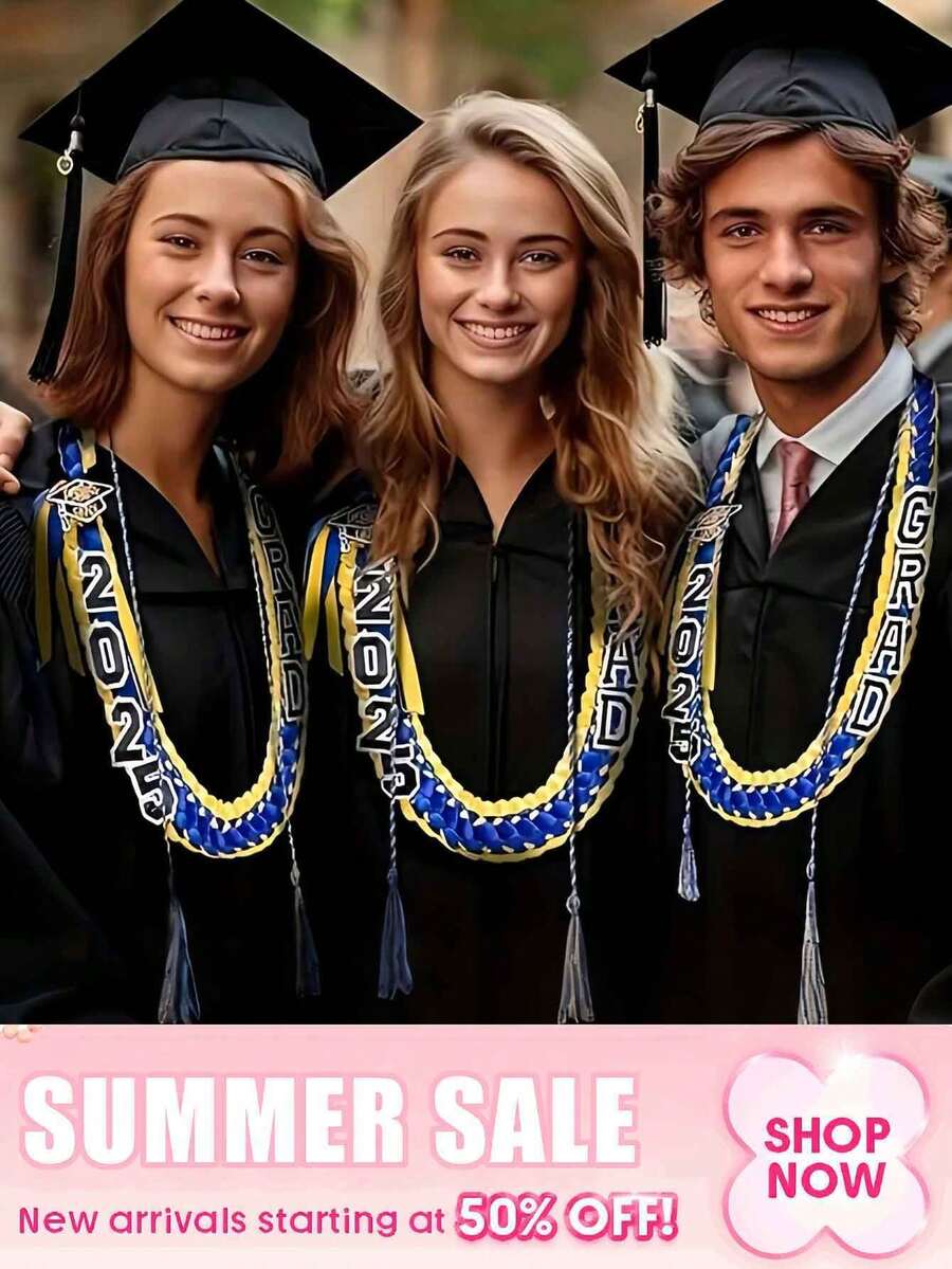 11 Pcs-Graduation Ribbon Necklace With Honor Cord Class Of 2025 ...