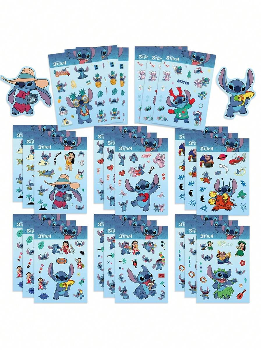 Disney 8Sheets/Set Lilo & Stitch Stitchs Stickers Cute Decals For ...