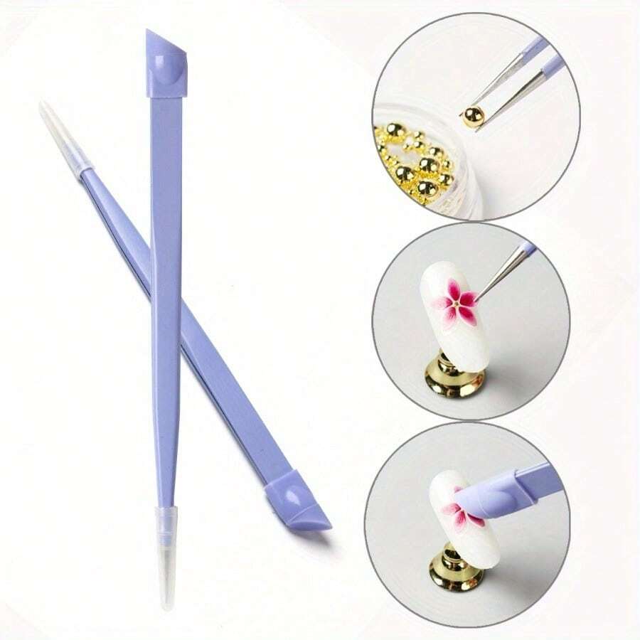 1PC Double Headed Tweezers Multi-Use Tweezers Silicone Pressing Head ...