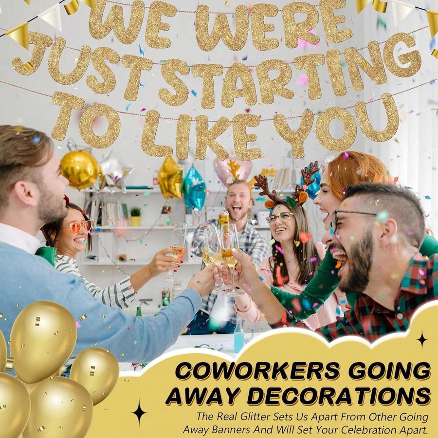 We Were Just Starting To Like You Banner Going Away Party Retirement ...