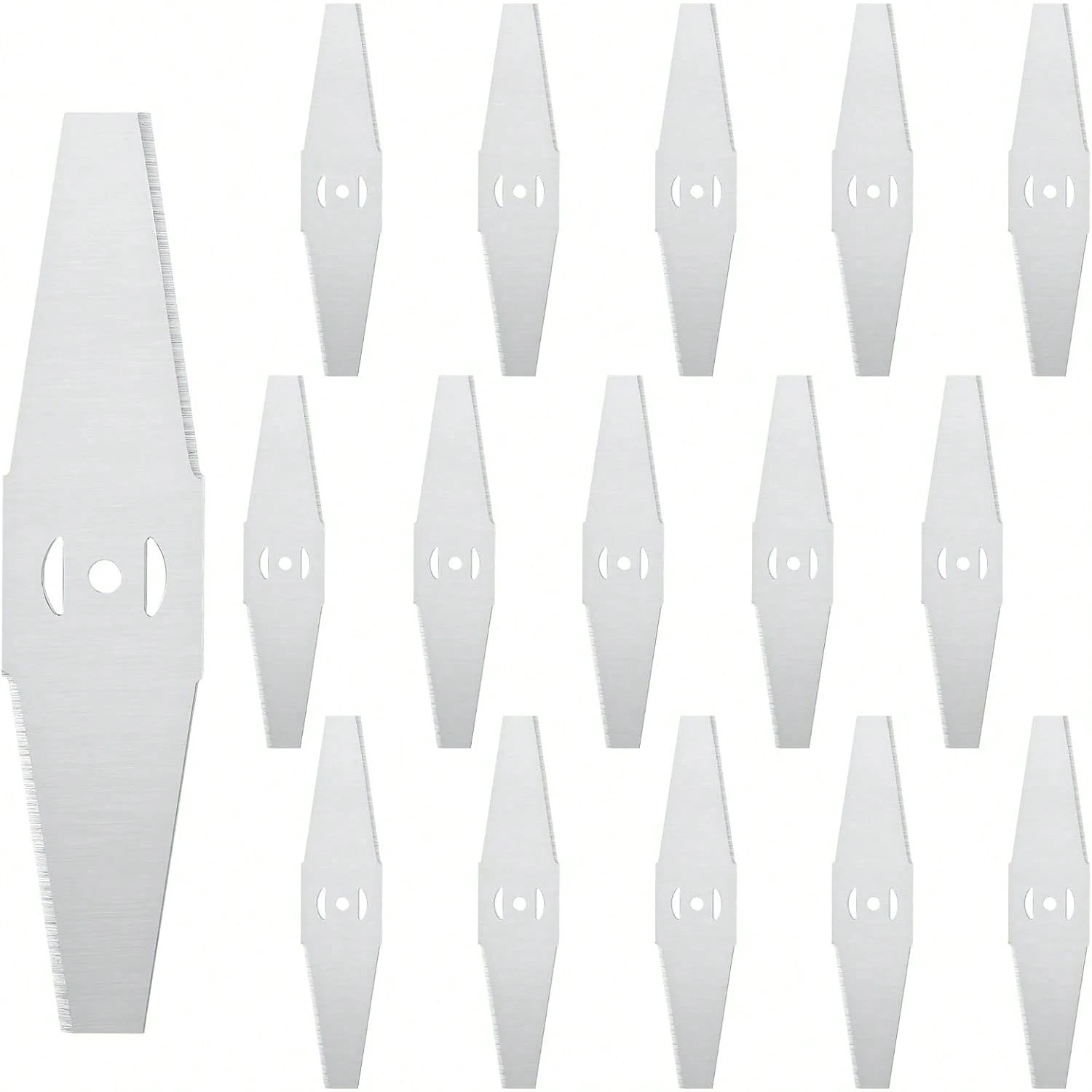16 Pcs Metal Mower Blades Lawnmower Saw Lawn Mower Wacker Blades Metal ...