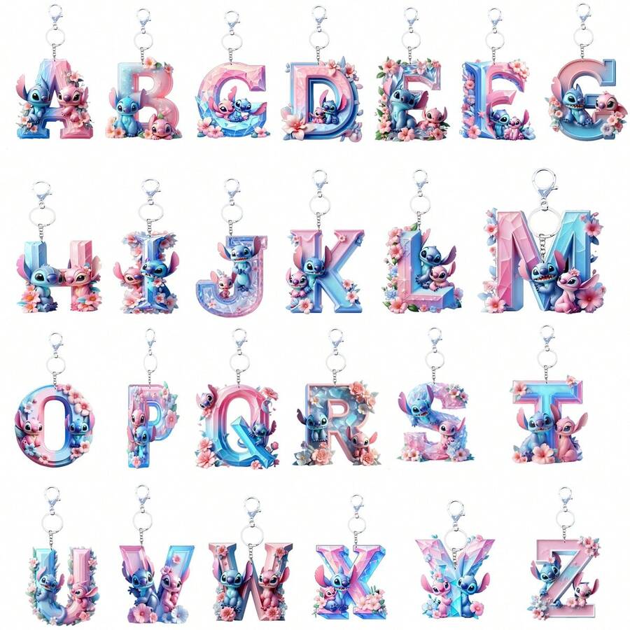 Disney Disney Stitch Keychain - Cute Plastic Character Hangings In A ...
