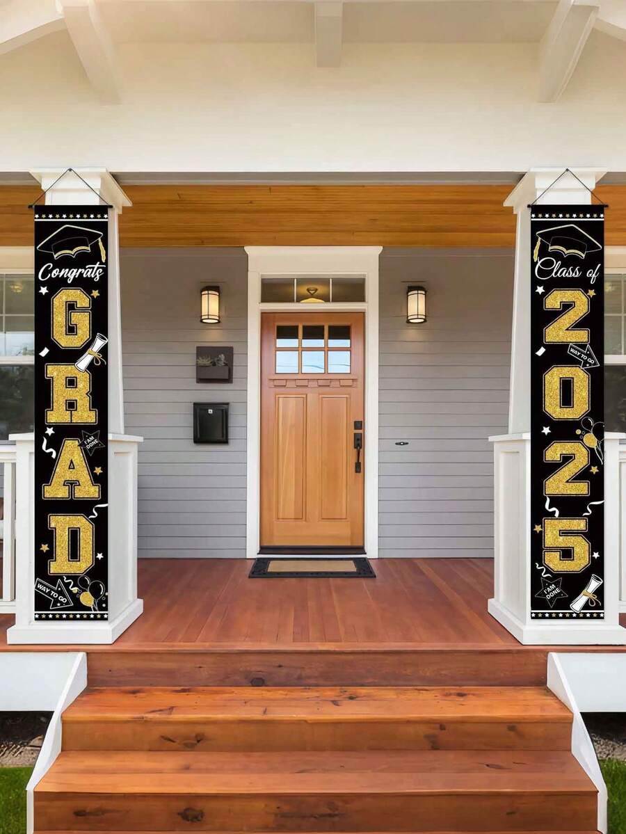 Graduation Decorations Class Of 2025, Graduation Porch Signs ...