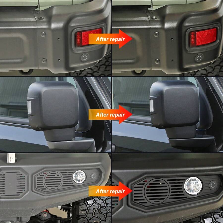 JB-XPCS 100ML Plastic & Rubber Repair Paste - Black Crystal Tire Shine & Interior Renewal, Anti ...