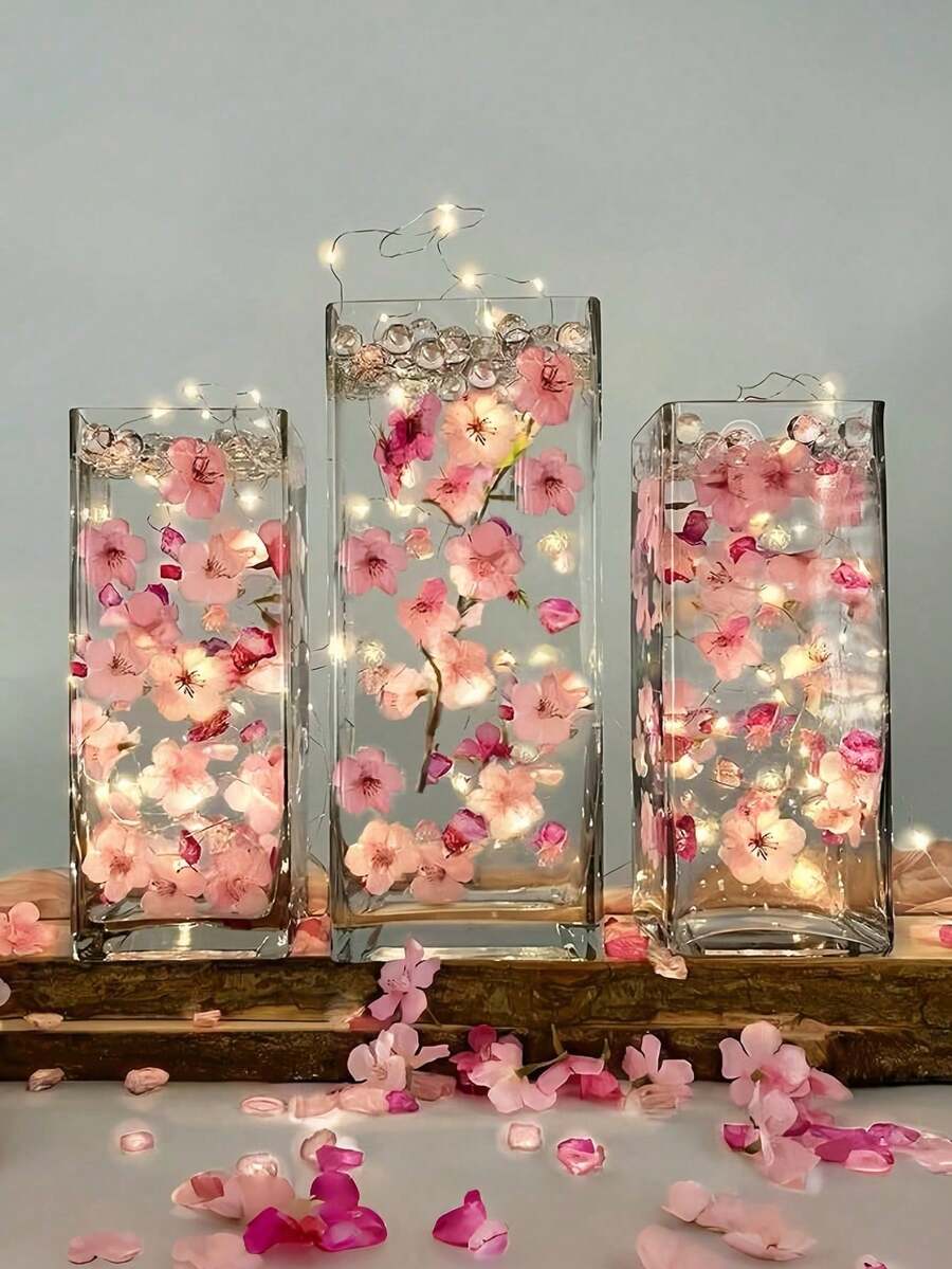 100pcs Artificial Cherry Blossoms Vase Filler Decor, Artificial Flower ...