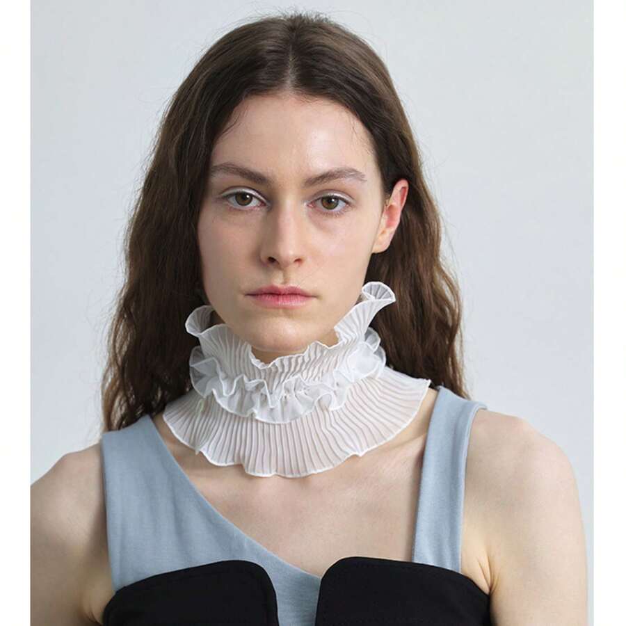 1pc Women Lace Detachable Dickey Collar,Removable Peter Pan False ...