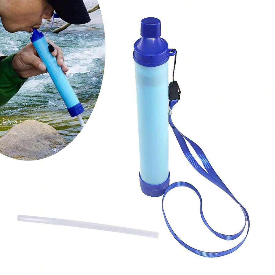 1-Pack Portable Water Filter Straw – Emergency Water Purifier ...