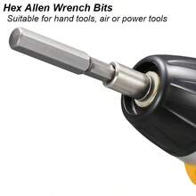 Hex Allen Wrench Bit Set Metric Imperial SAE Screwdriver Electric Power ...