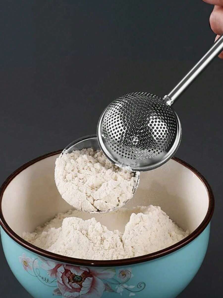 Setacciatore di farina per la cucina, con raccoglitore di polvere ...