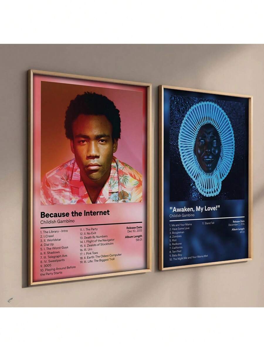 Póster con la carátula del álbum de música pop, rap, estética del ...