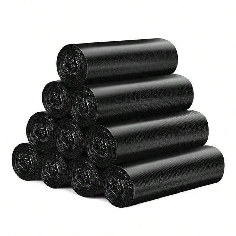 50pcs/Pack Thick Disposable Garbage Bags, Heavy Duty Plastic Handle ...