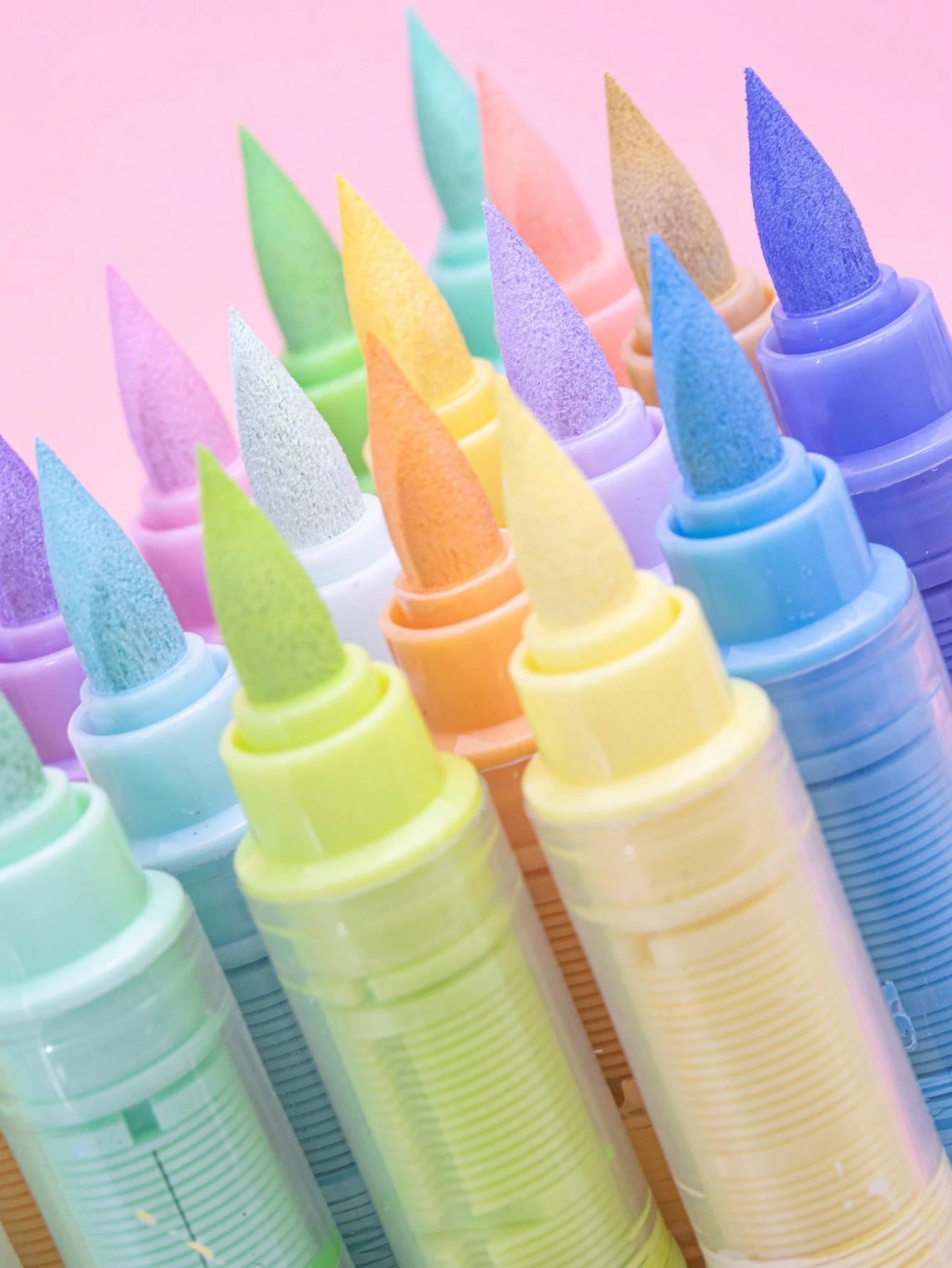 Guang Na 1 Set Of 24 Colors Macaron Colors Felt Acrylic Paint Markers ...