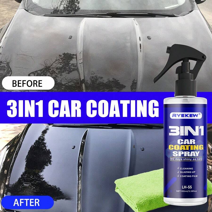 Ryekew 100ml Three In One Coating Automotive Nano Ceramic Rapid Paint ...