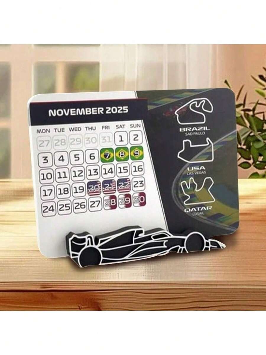 1Pc F1 2025 Calendar, 2025 Formula 1 Racing Calendar, 2025 Desktop ...