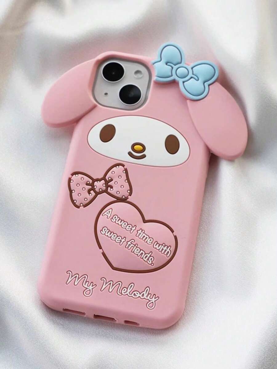 Sanrio Lovely Cartoon Rabbit Melody Silicone Phone Case, Compatible ...