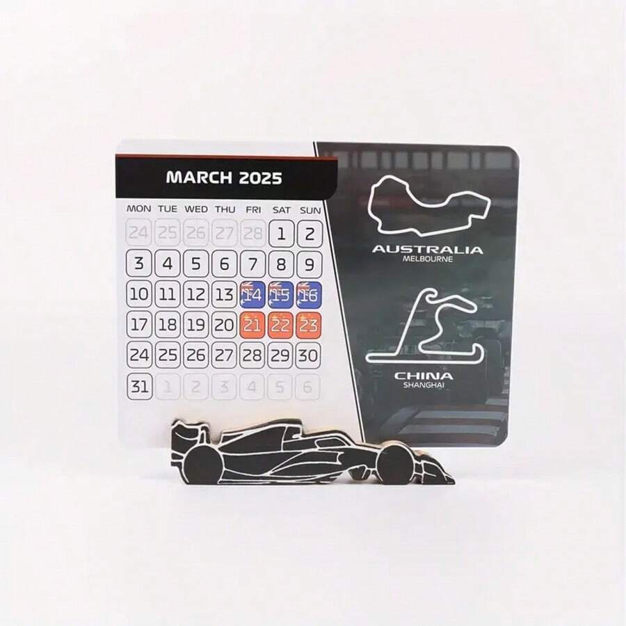 1Pc F1 2025 Calendar, 2025 Formula 1 Racing Calendar, 2025 Desktop ...
