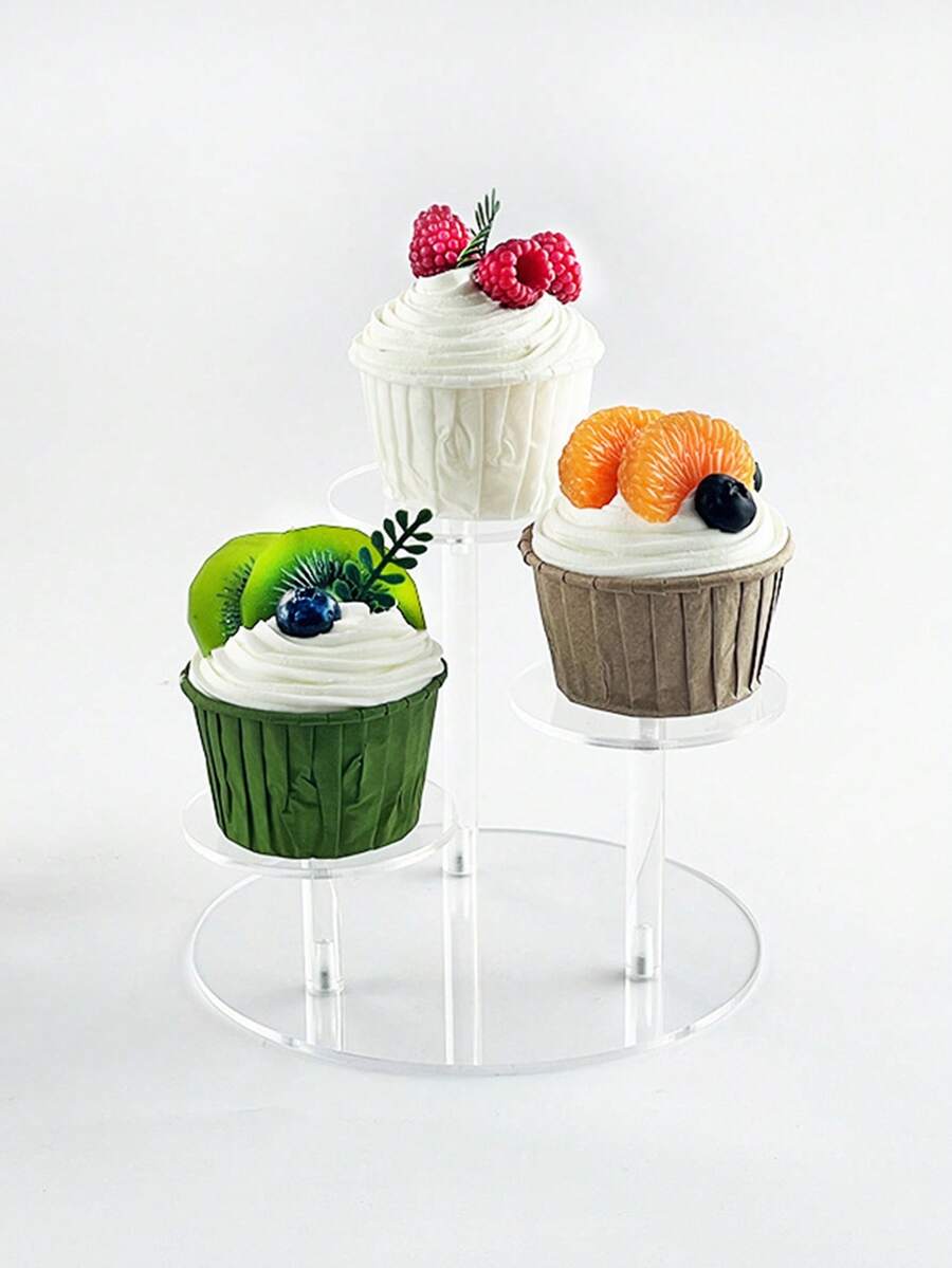 1pc Acrylic Multi-Tier Transparent Step Shelf, Display Stand For Cakes ...
