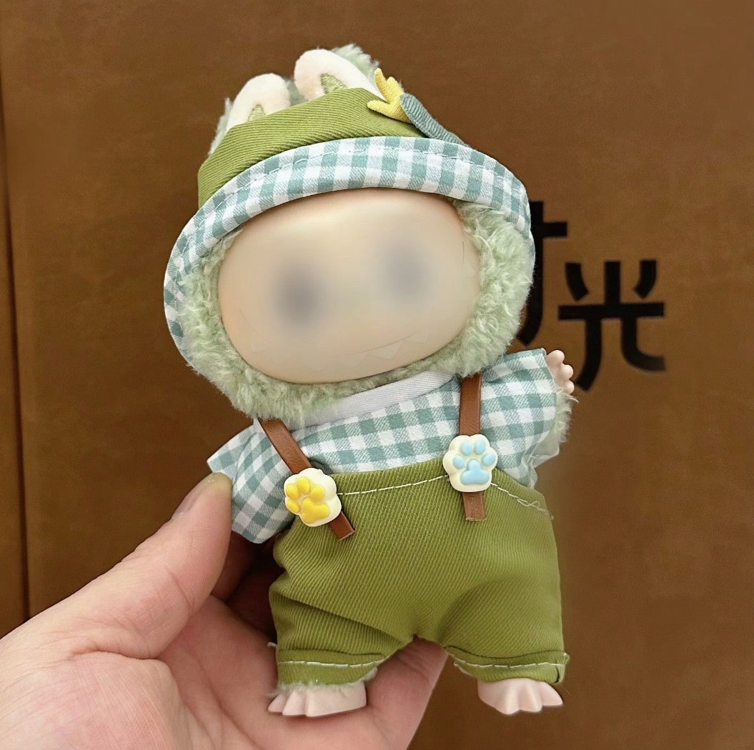 LABUBU Mystery Box Dress Up Figurine, 17cm Labubu Doll Clothes Blind ...