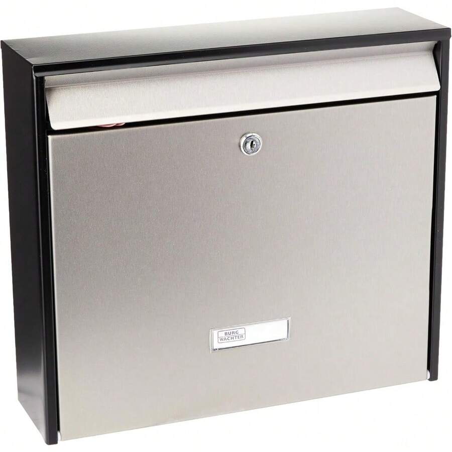 Deluxe Stainless Steel Mailbox A4 Drop-In Format Galvanised Steel ...
