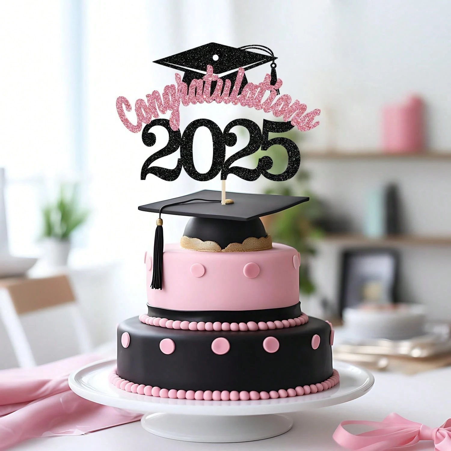 Congratulations 2025 Cake Topper, Class Of 2025 Cake Topper, Graduation ...
