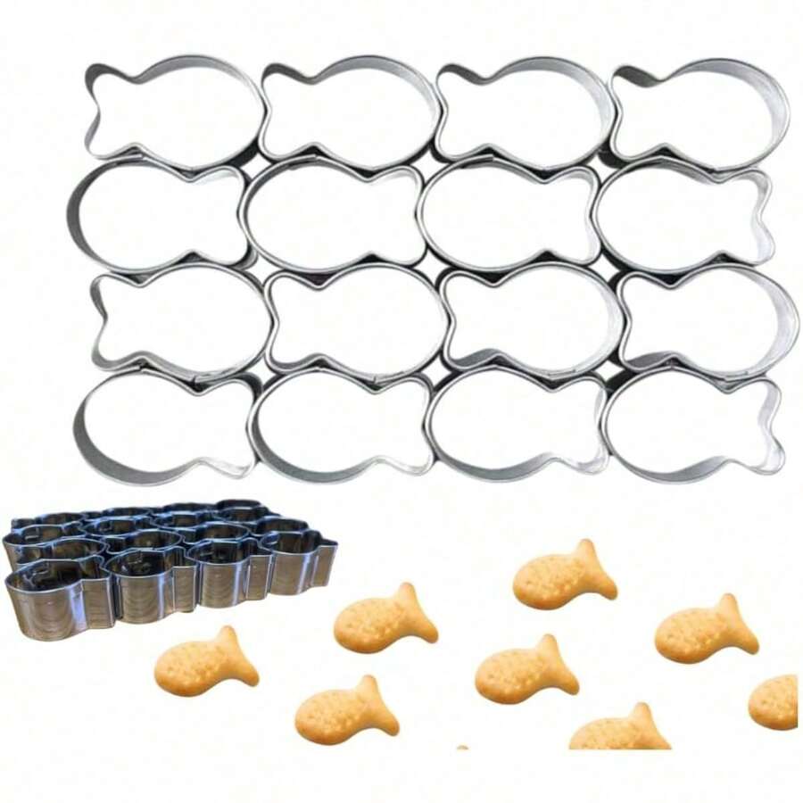 Goldfish Cutter Mini Fish-Shaped Cookie Maker Baking Mold For Kids DIY ...