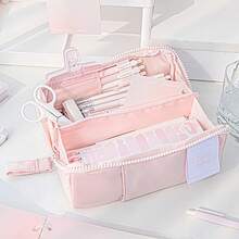 Rosyposy 1PC High-Capacity Rectangular Pencil Case With 6 Compartments ...