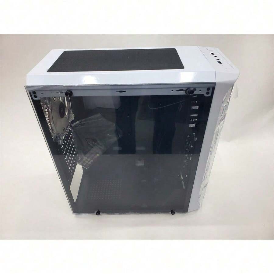 PC Case ATX Pre-Install 4 ARGB Fans Tower Gaming PC Glass Side Panel ...