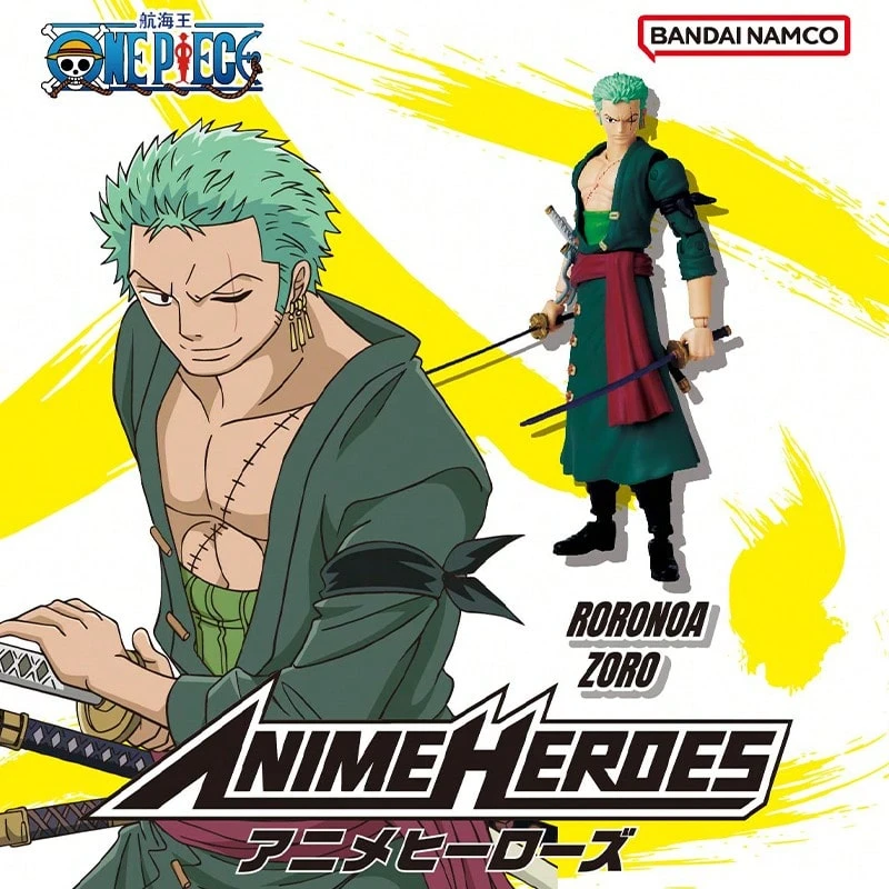 bandai BANDAI Anime Heroes One Piece Figures Roronoa Zoro Action Figure ...