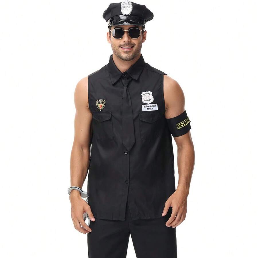 2025 New Adult Male Police Uniform Costume For Role Playing, Cosplay ...