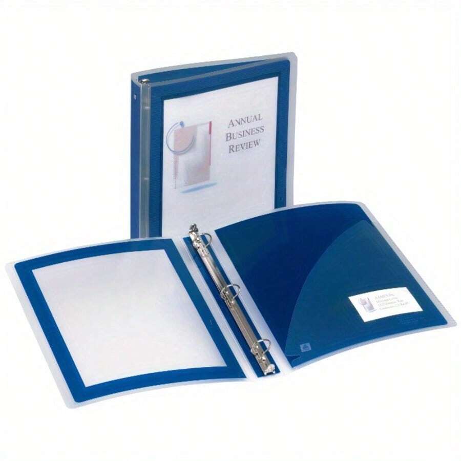 3 Ring Binder Blue Binder | SHEIN USA