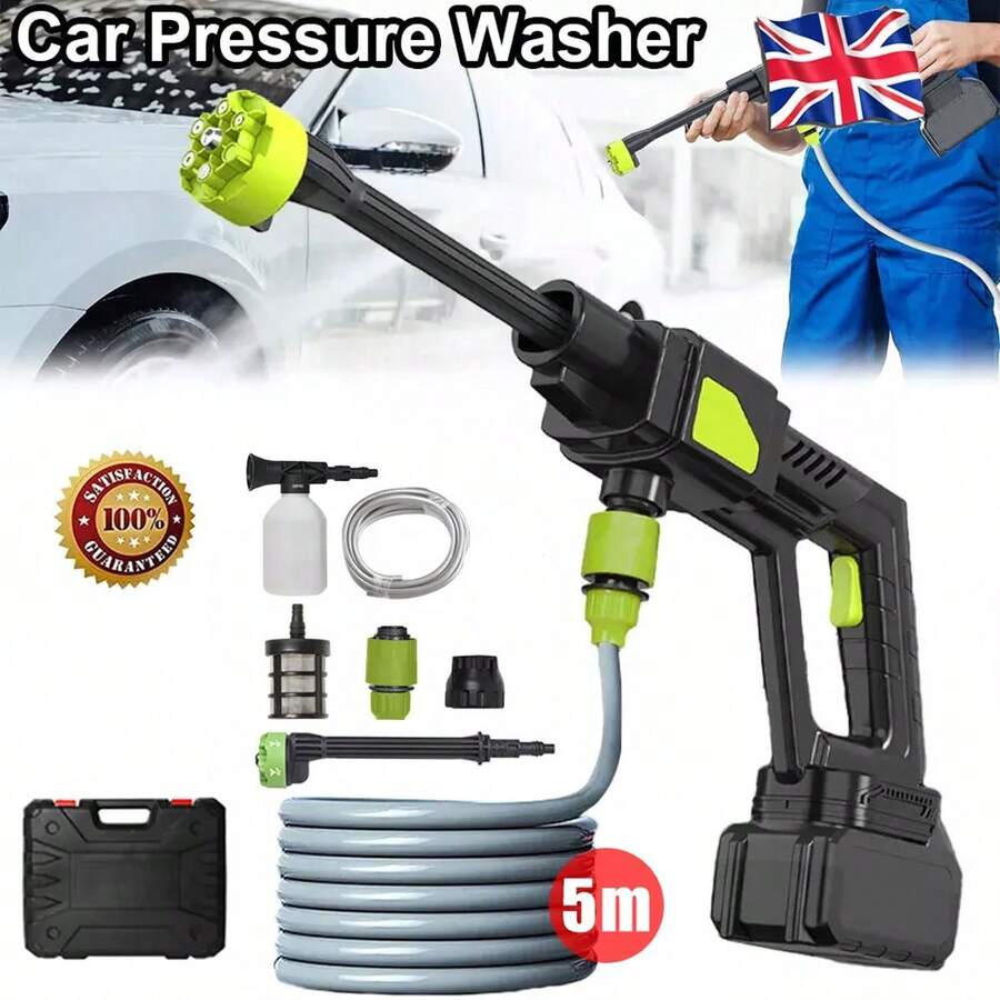 NetHong Cordless Portable Car High Pressure Washer Jet Water Wash ...