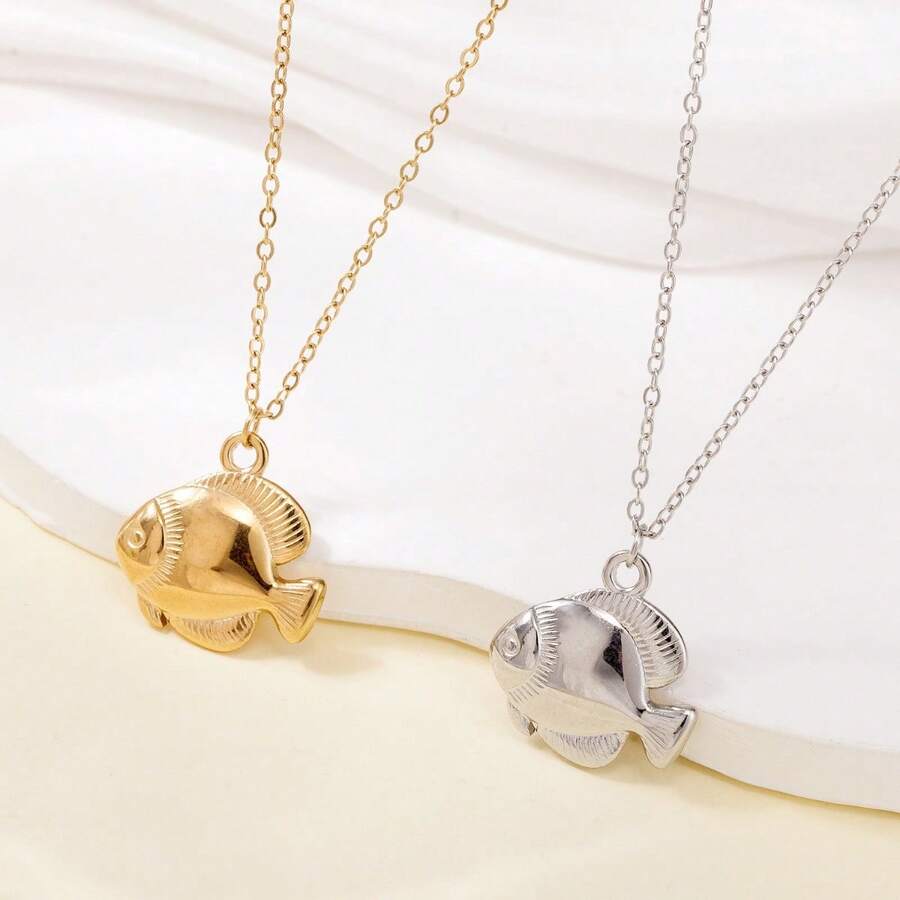 Summer Sea Series Titanium Steel Sea Star Seahorse Sexy Clavicle Chain ...