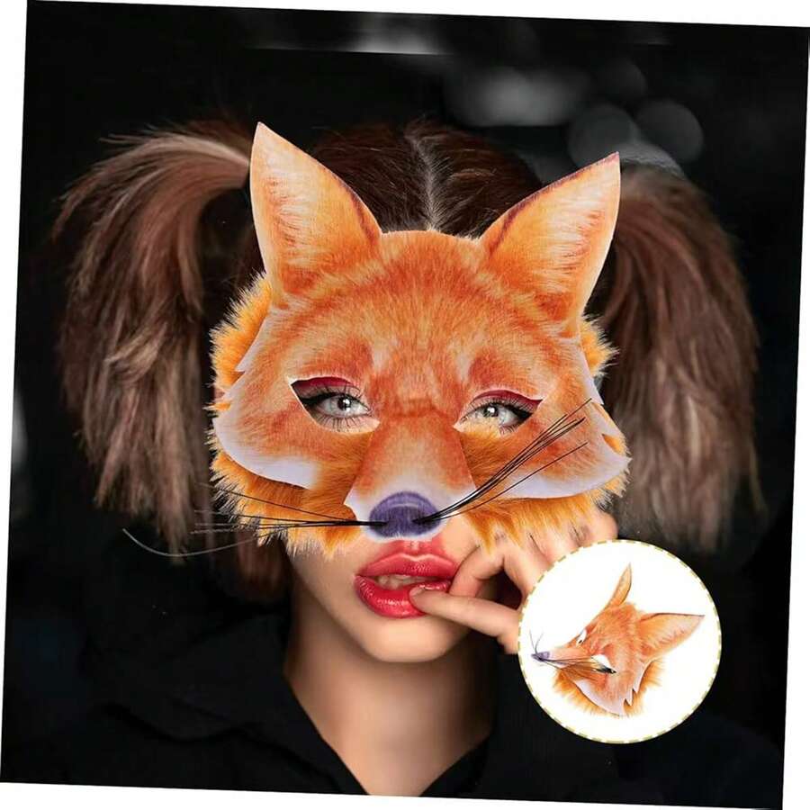 1pc Sexy Mischievous Fox Animal Face Mask, Holiday Party, Stage ...