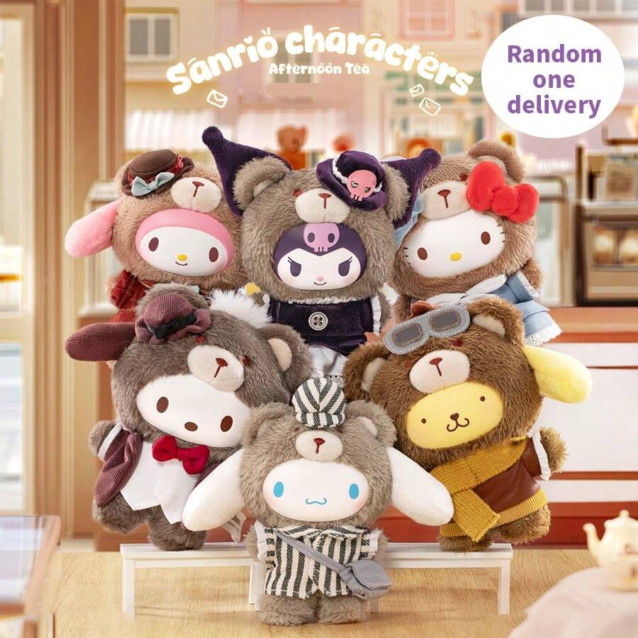 Miniso Caja ciega de peluche con vinilo de personajes para té de la ...