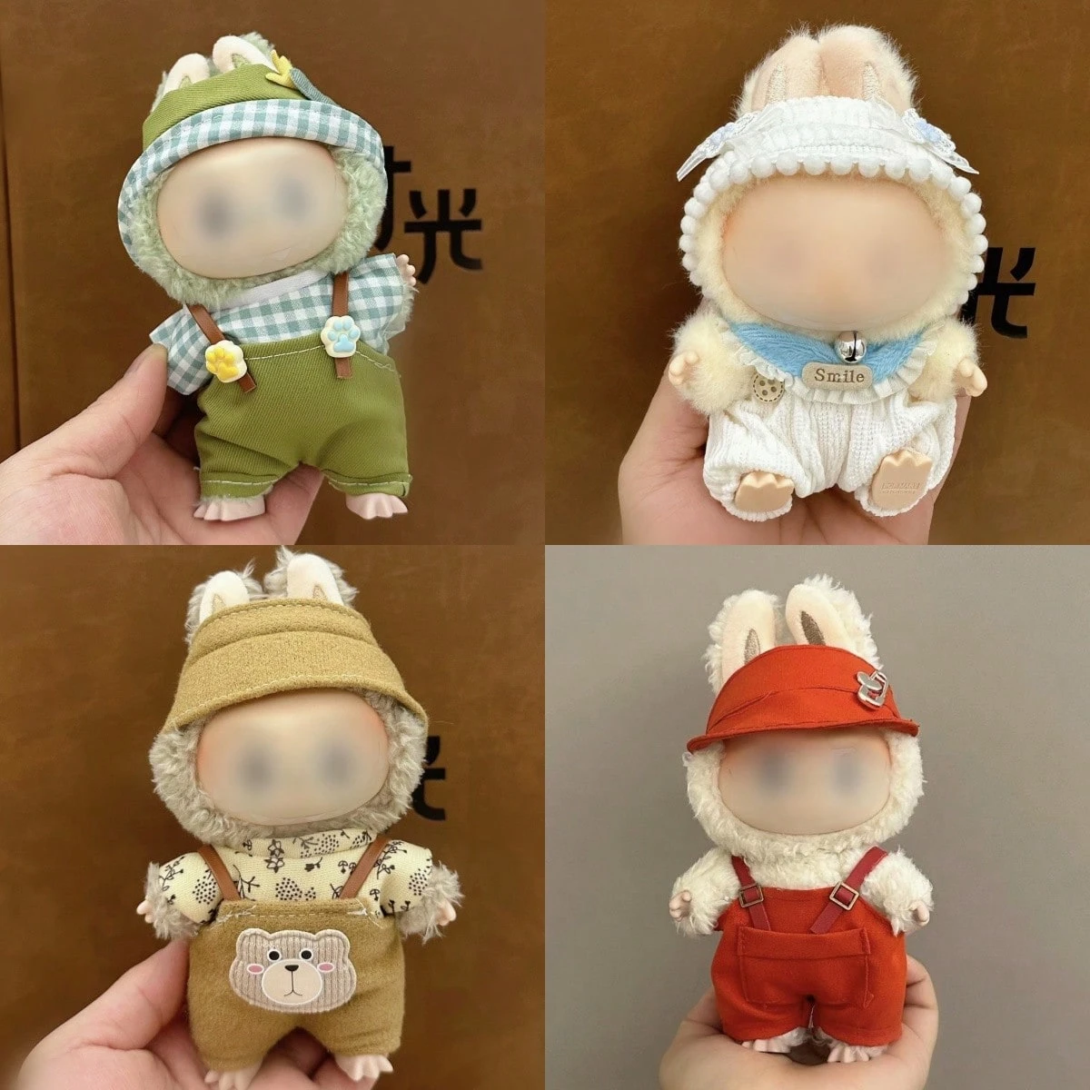 LABUBU Mystery Box Dress Up Figurine, 17cm Labubu Doll Clothes Blind ...