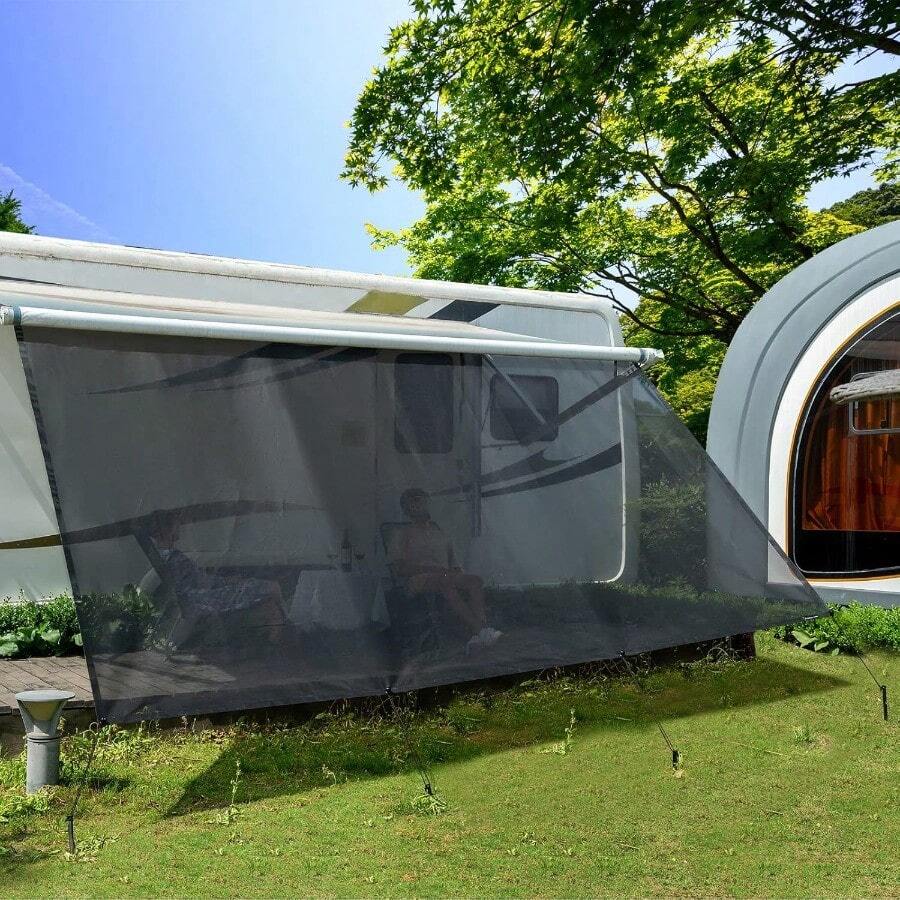 RV View Blocker Sun Shade Universal RV Awnings Privacy Screen Front ...