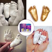 Polvo de modelo de mano 3D para bebé, recuerdo del centenario de la ...