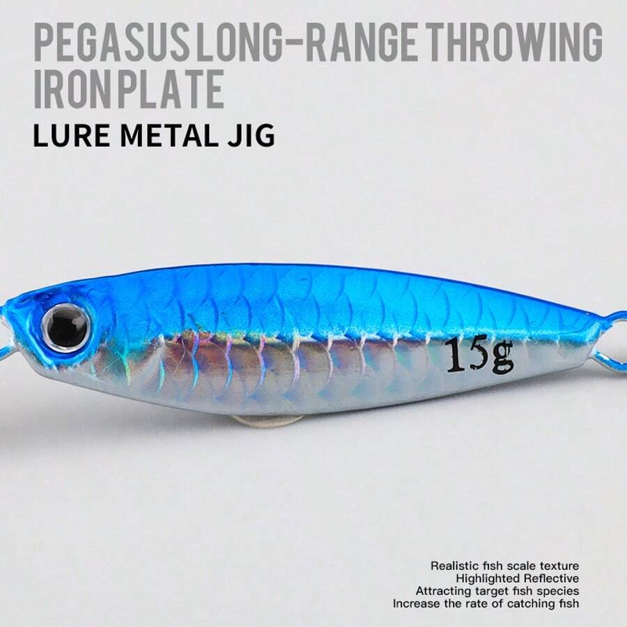 Long Distance Iron Plate Drifting Lure, Simulate Fish Scales For Perch ...