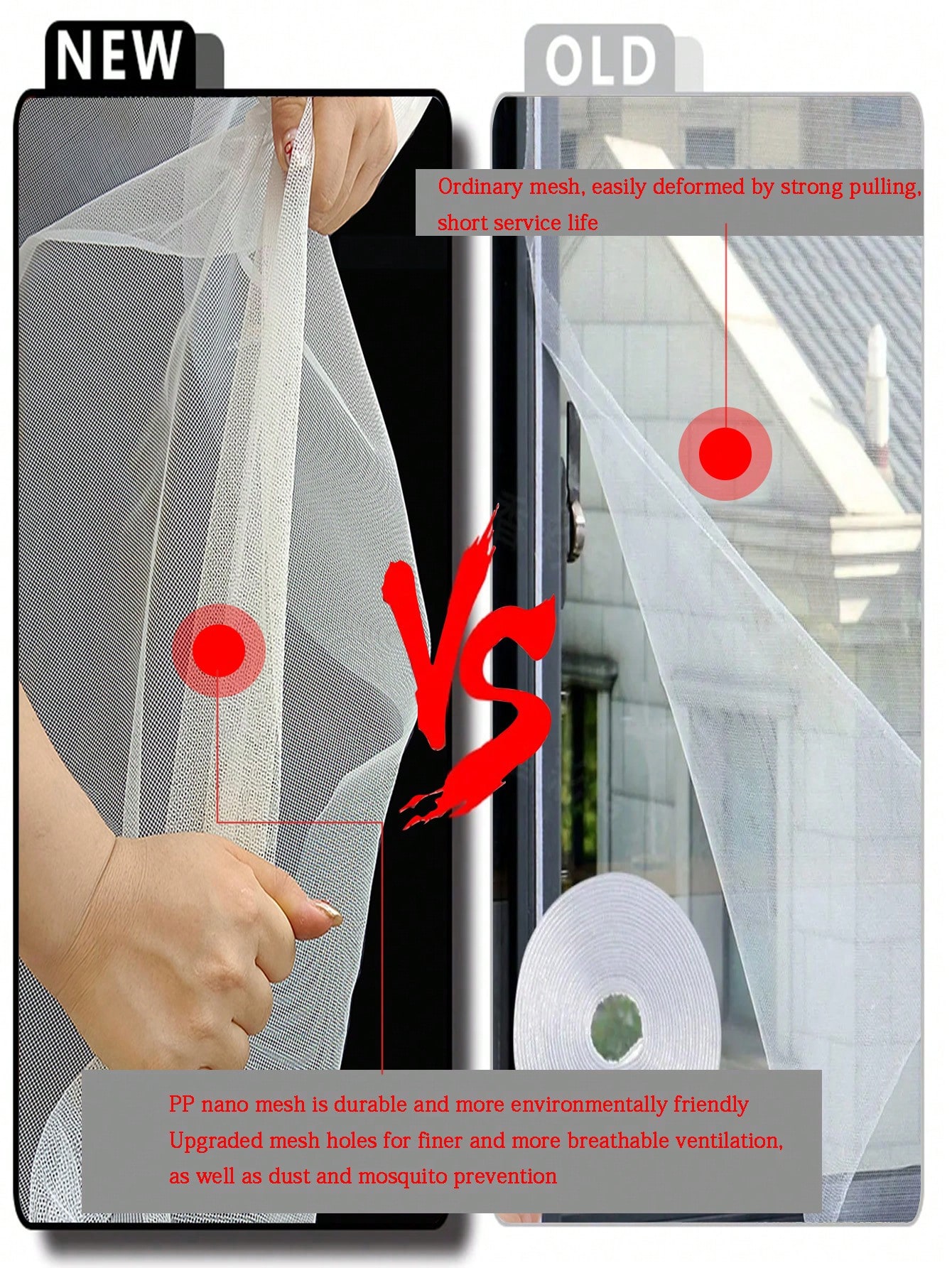 Summer Specific Mosquito Proof Window, White Mosquito Proof Screen ...