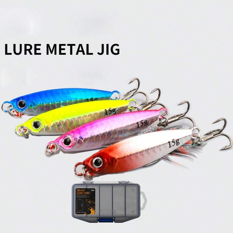 Long Distance Iron Plate Drifting Lure, Simulate Fish Scales For Perch ...