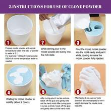 Polvo de modelo de mano 3D para bebé, recuerdo del centenario de la ...