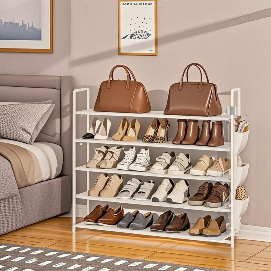 5 Tier Shoe Rack Shoe Holder For Closet Entryway Shoe Shelf Shoe Stand ...