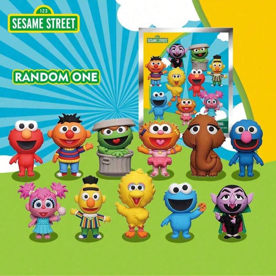 Sesame Street 1 peça chaveiro com bolsa surpresa oficialmente ...