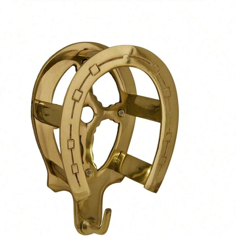 Tack Room Studio Brass Horseshoe Bridle Rack- Brass | SHEIN USA