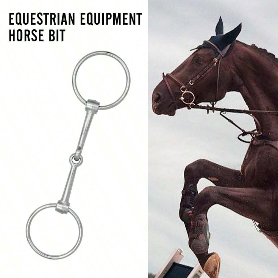 Snaffle Bit Curb Bit, O-Ring Horse Bit, Suitable For Equestrian ...