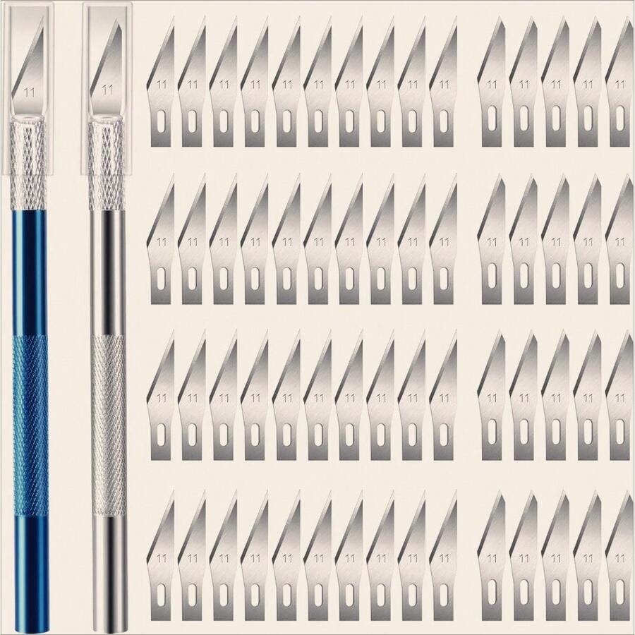 Craft Knife Set Hobby Knife Set Exacto Knife Set 62PCS Precision Knife ...